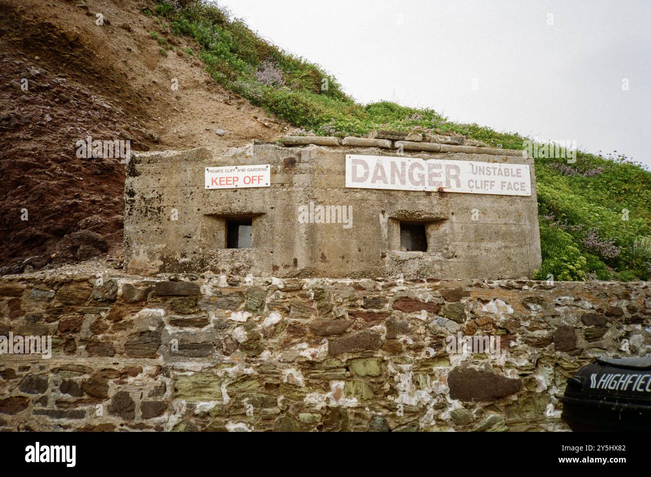 Pill box, Hope Cove, Devon, England, United Kingdom Stock Photo - Alamy
