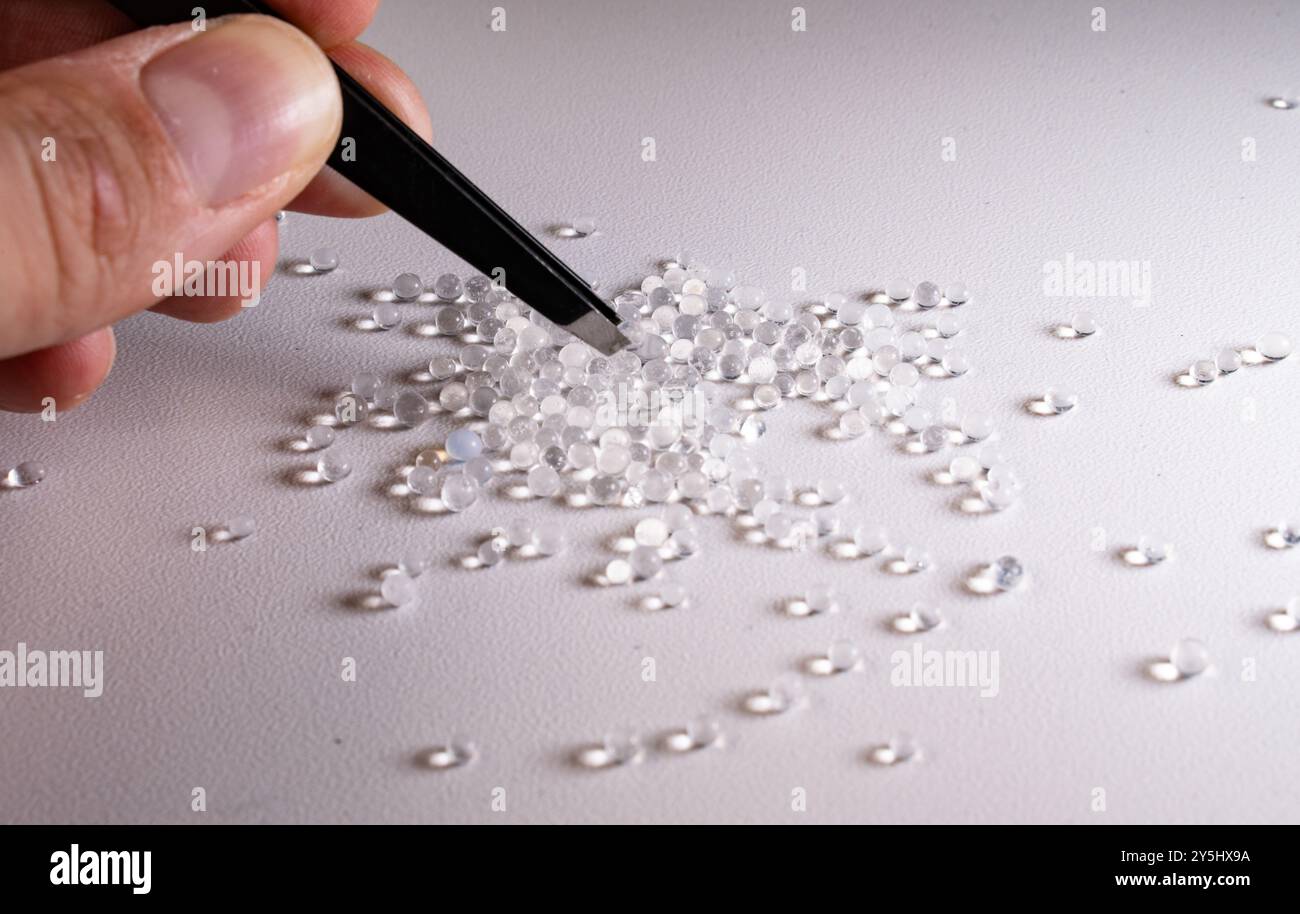 Microplastic Pollution Examination Stock Photo - Alamy