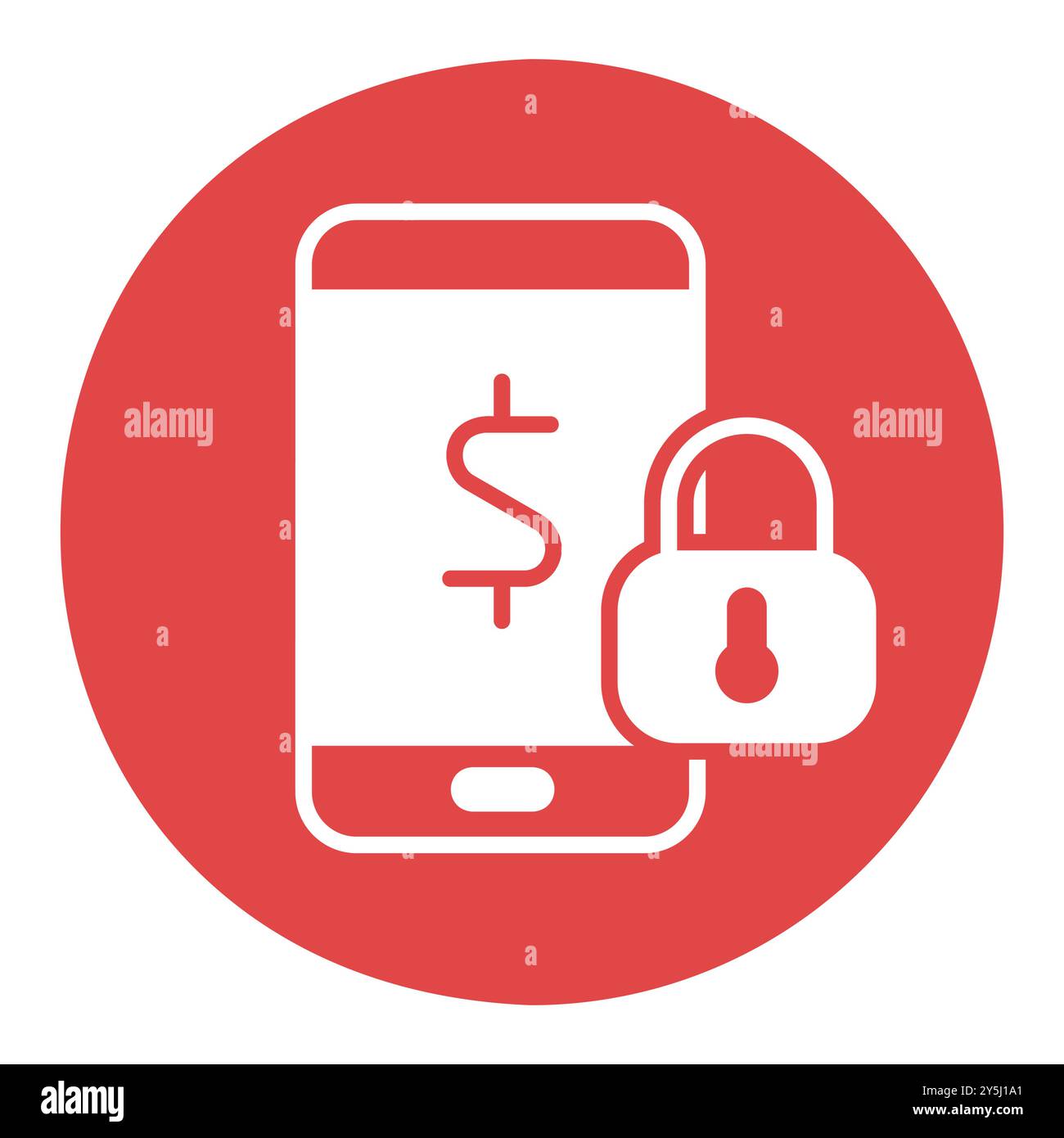 Mobile banking vector icon. Save funds. Internet banking symbol. Money ...