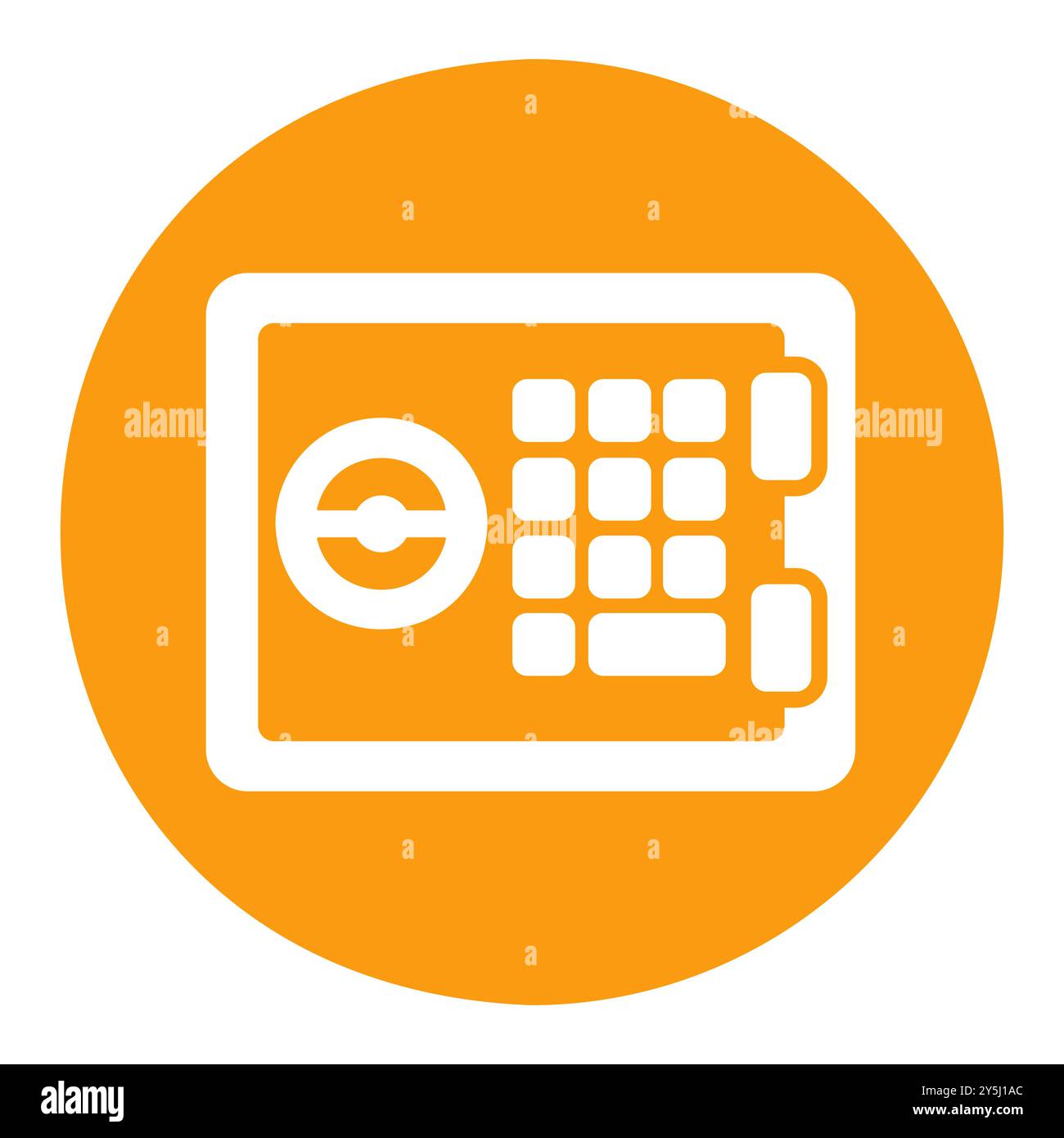Bank safe vector icon. Security sign. Graph symbol for your web site ...