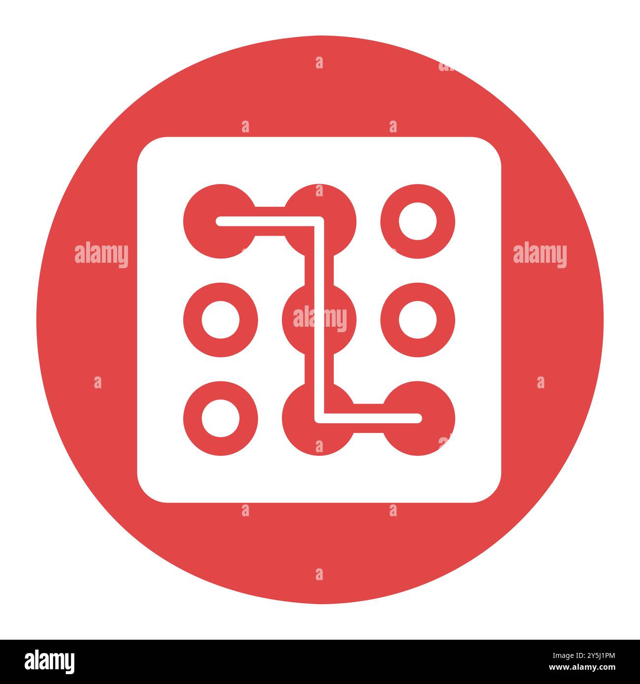 Lock pattern vector icon. Hand entering smartphone password symbol ...