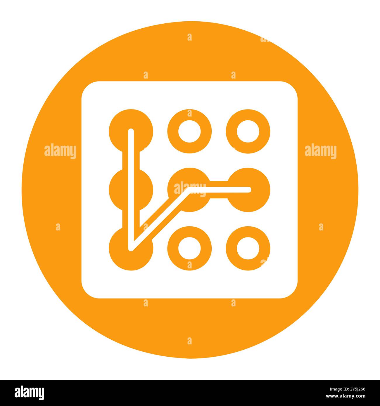 Lock pattern vector icon. Hand entering smartphone password symbol ...