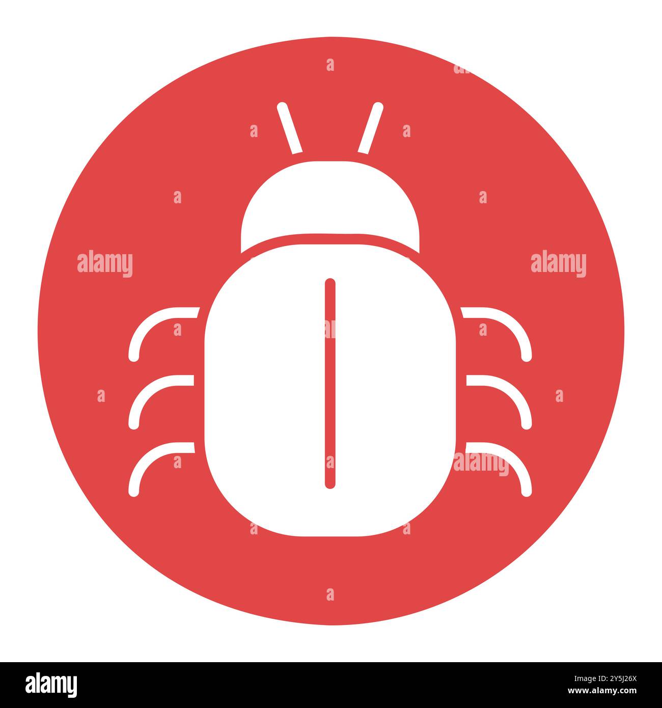 Software or program bug vector icon. Security sign. Graph symbol for your web site design, logo ...