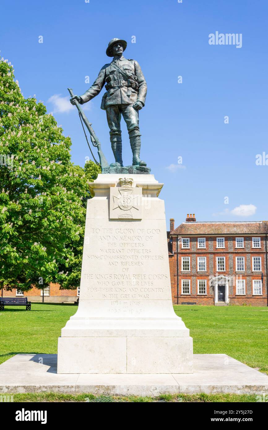 The King's Royal Rifle Corps War Memorial Cathedral Close Winchester ...