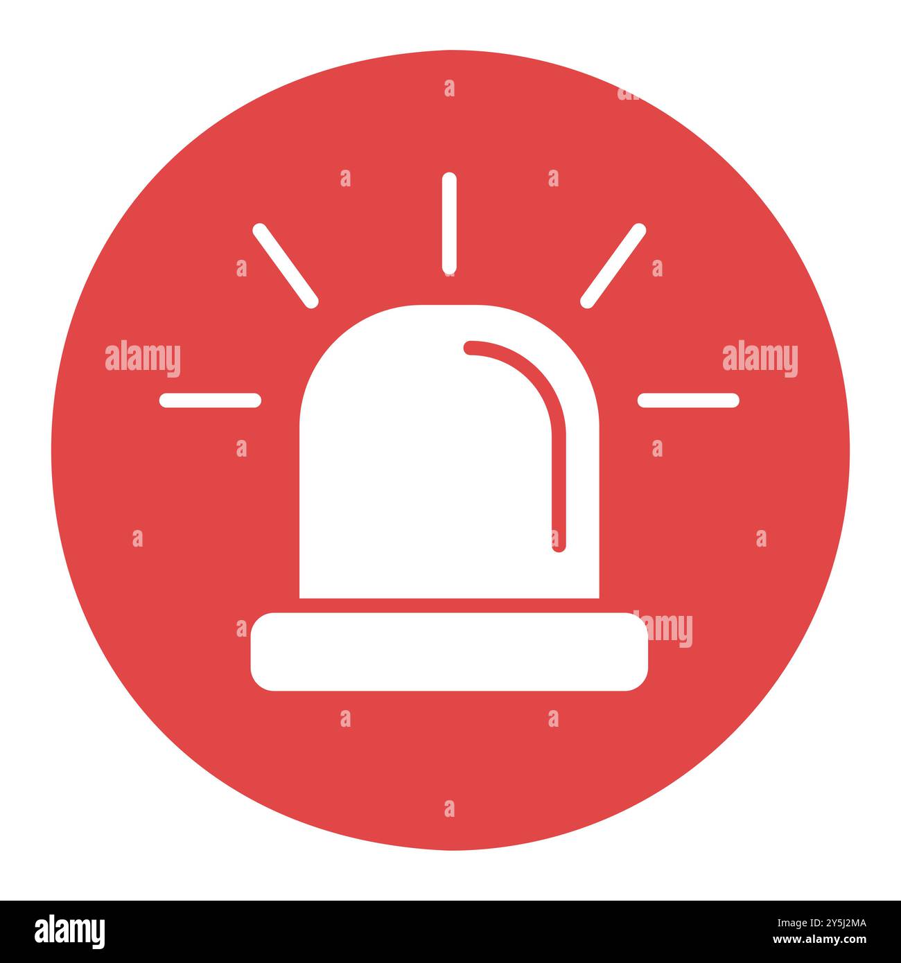 Siren vector icon. Alarm sign. Ambulance symbol. Special flashers of ...