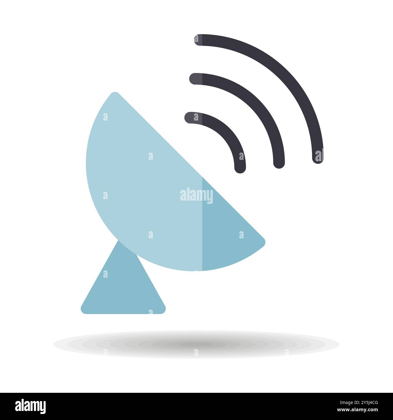 Sputnik antenna vector icon. Navigation sign. Graph symbol for travel ...