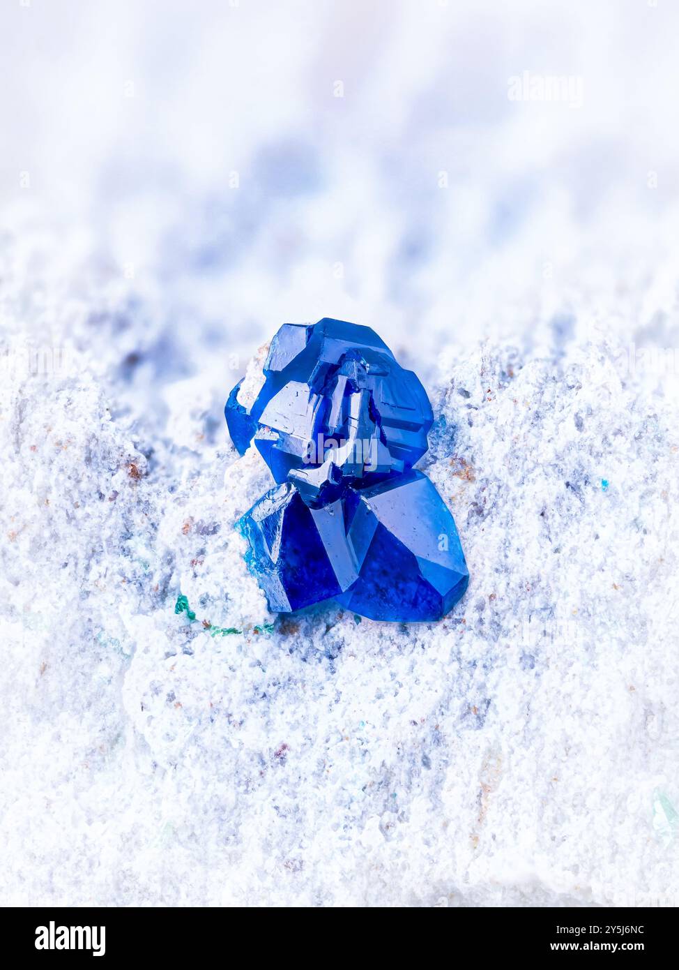 blue Cornetite. Specimen from Etoile du Congo Mine, Lubumbashi, DR ...