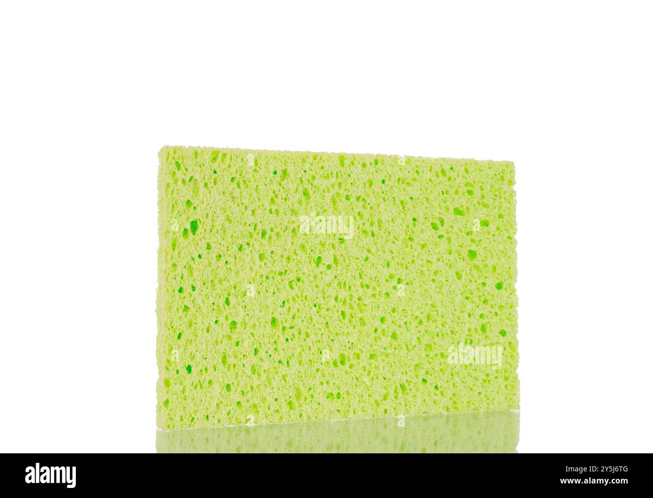One kitchen sponge, macro, isolated on white background Stock Photo - Alamy