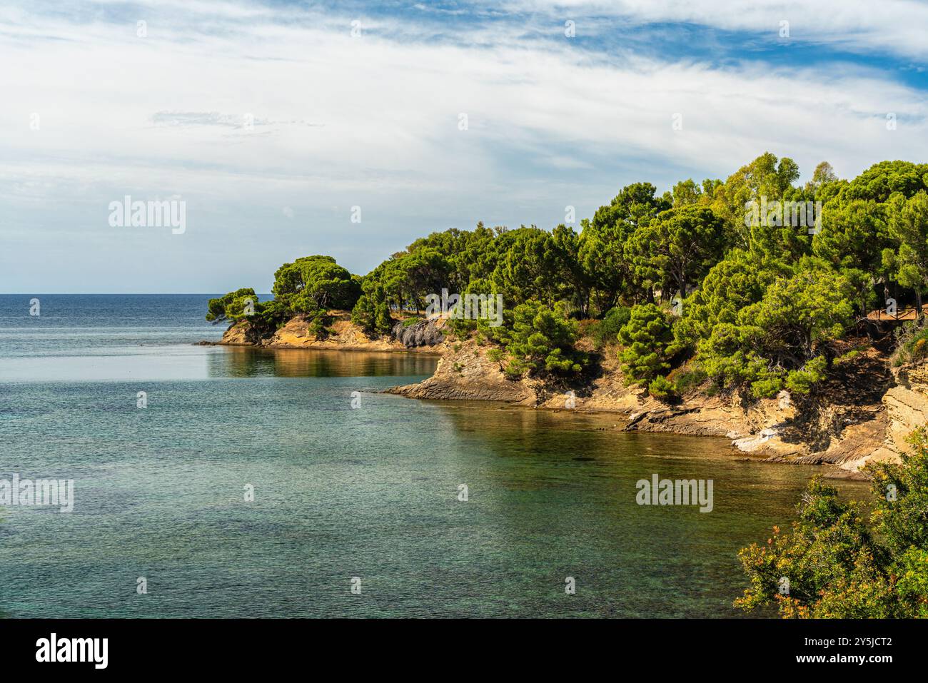 Beautiful mediterranean landscape at Punta Licosa, near Castellabate in ...