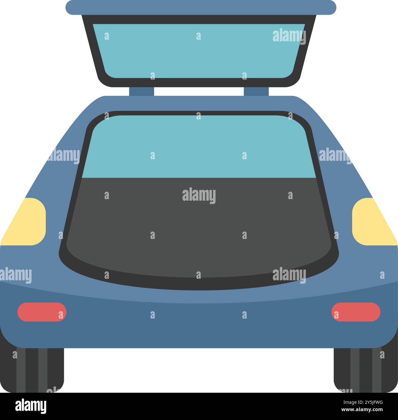 Car boot open empty Stock Vector Images - Alamy