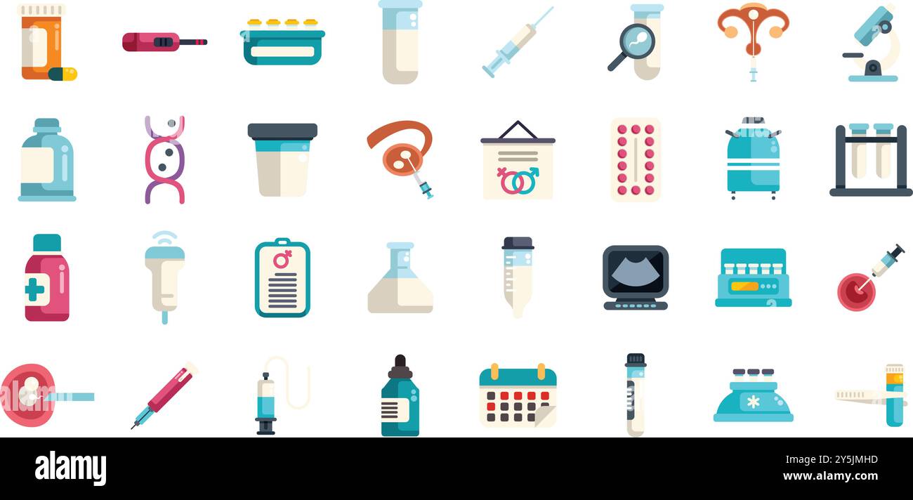 This set of icons shows the different steps and methods used in ...