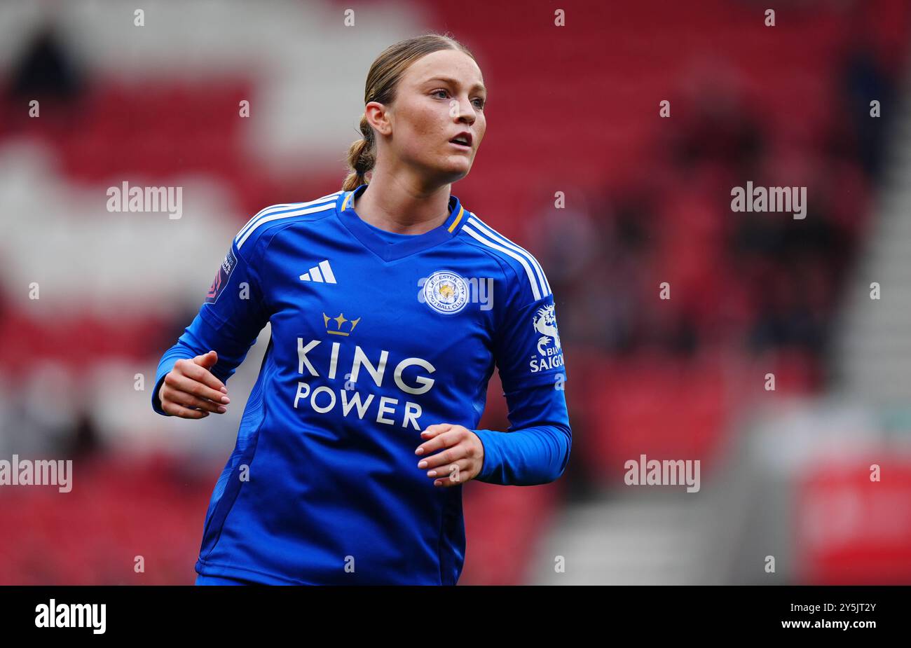 Leicester City's Ruby Mace during the Barclays Women's Super League ...