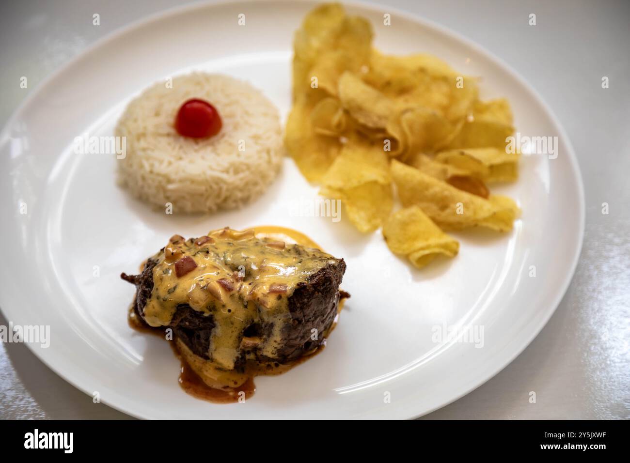 Classic fillet of beef with bernaise sauce Stock Photo - Alamy