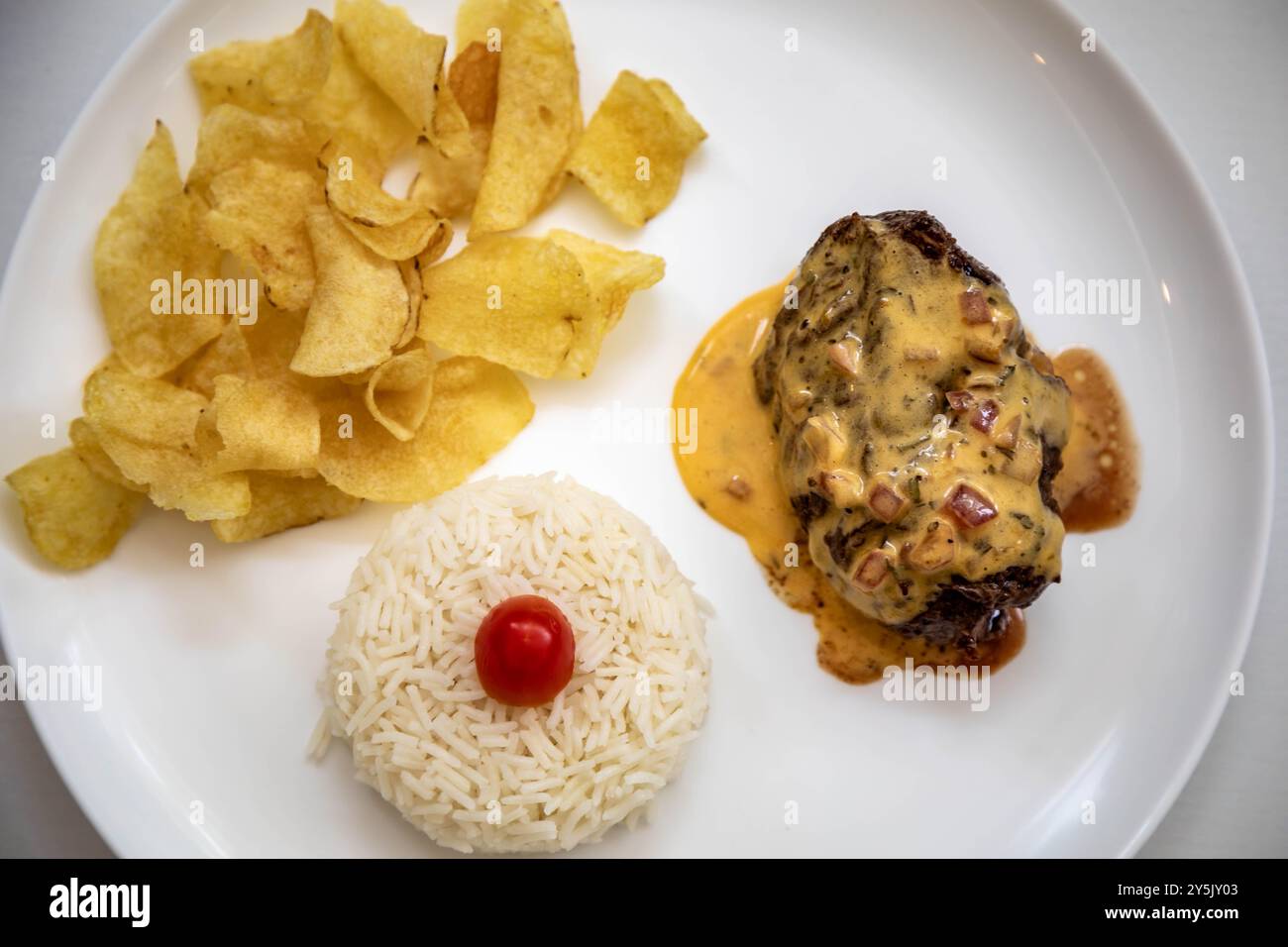 Classic fillet of beef with bernaise sauce Stock Photo - Alamy