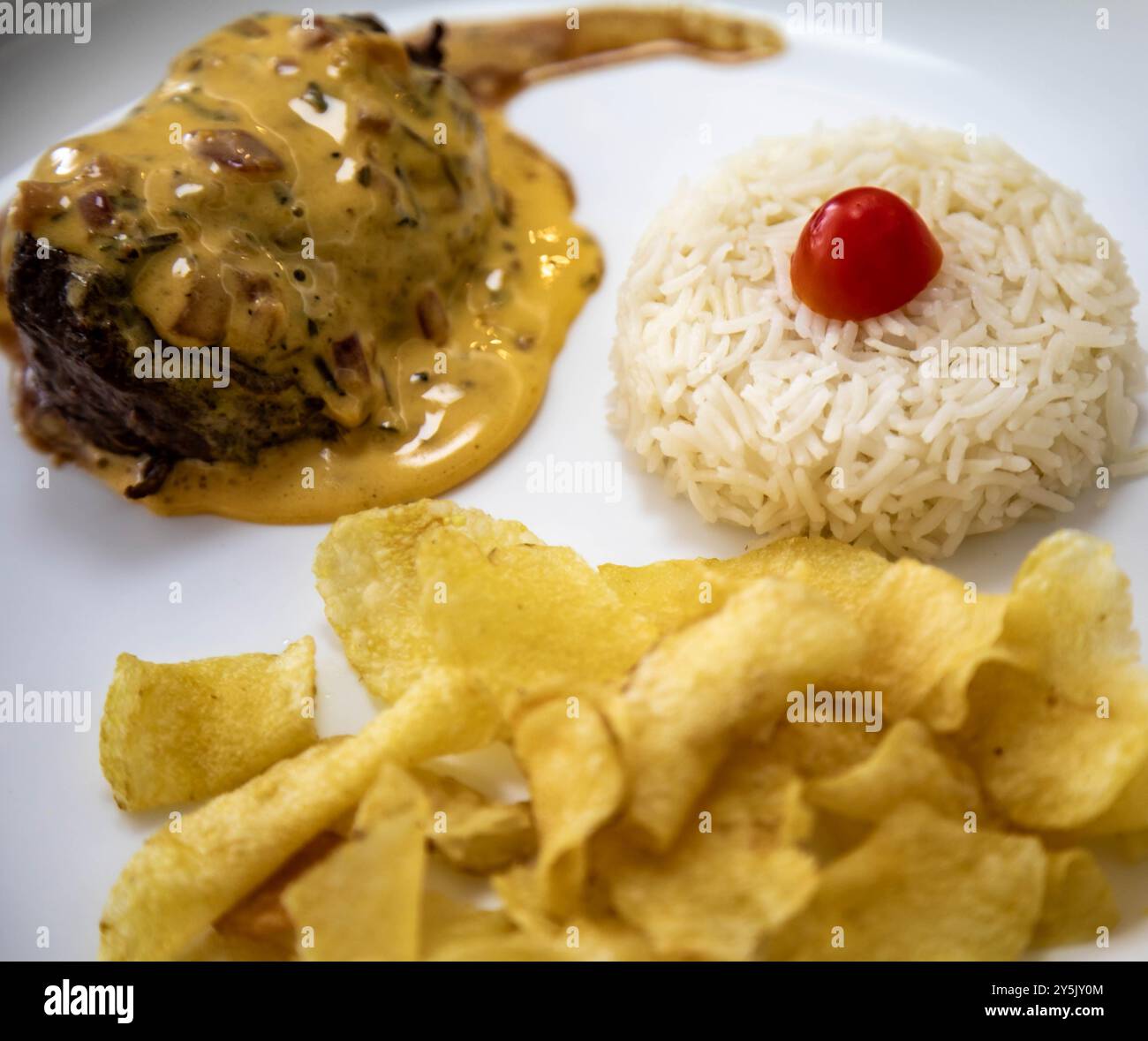 Classic fillet of beef with bernaise sauce Stock Photo - Alamy