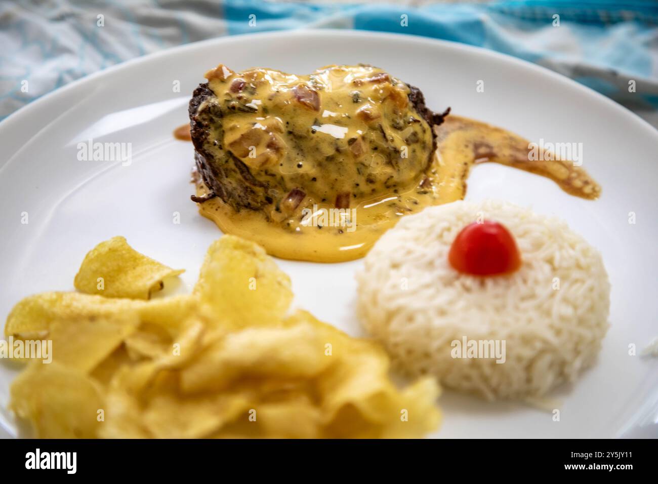 Classic fillet of beef with bernaise sauce Stock Photo - Alamy