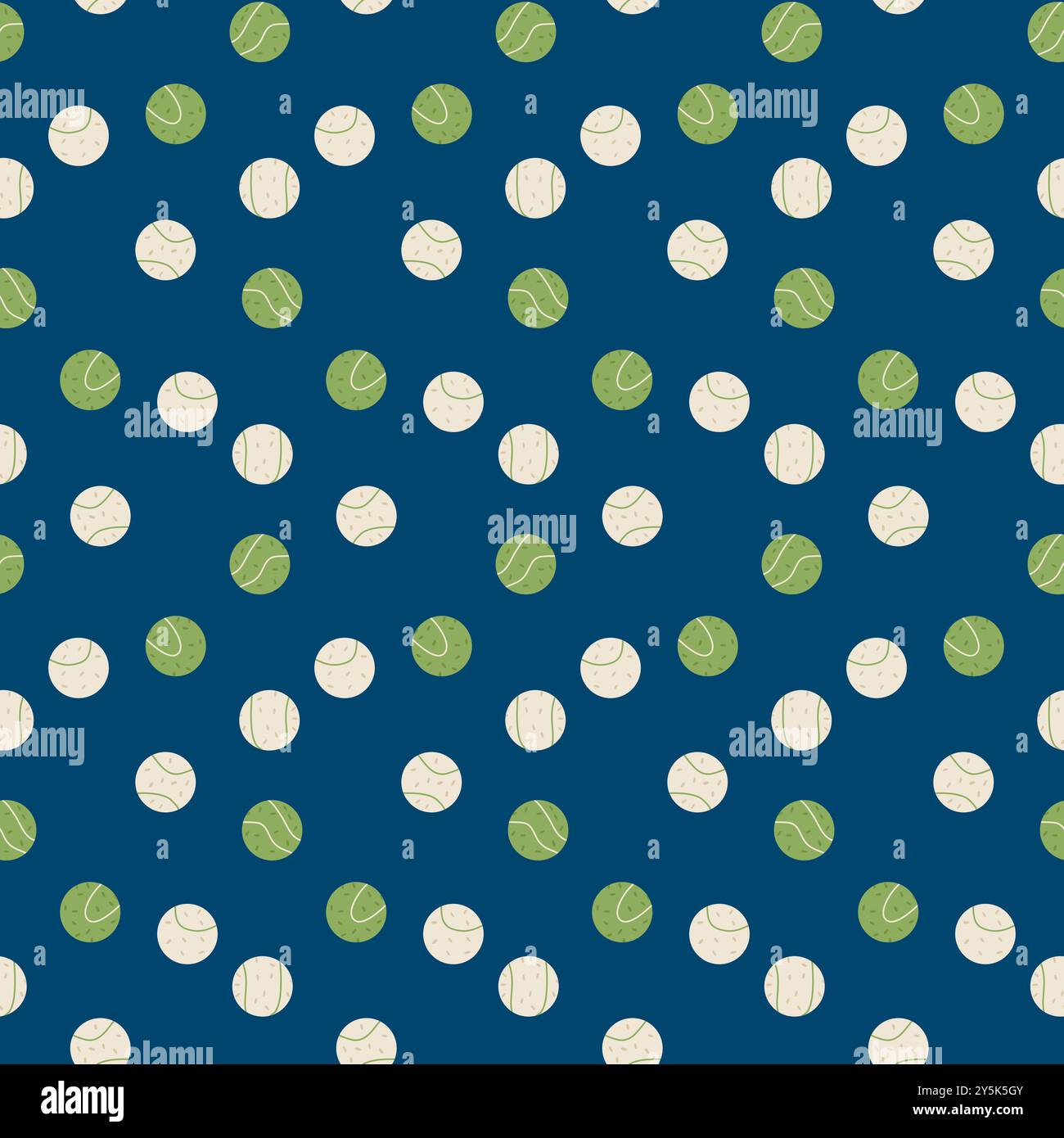 Tennis balls seamless pattern. Serve repeat background. Vector ...