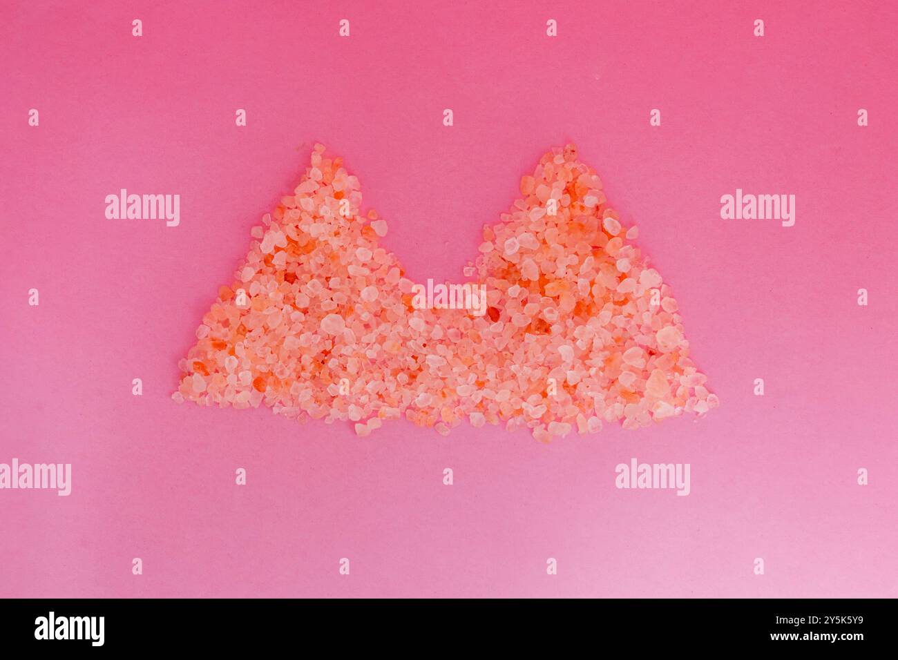 Himalayan Pink Salt Rock Crystals of Sodium in Isolated Background for ...