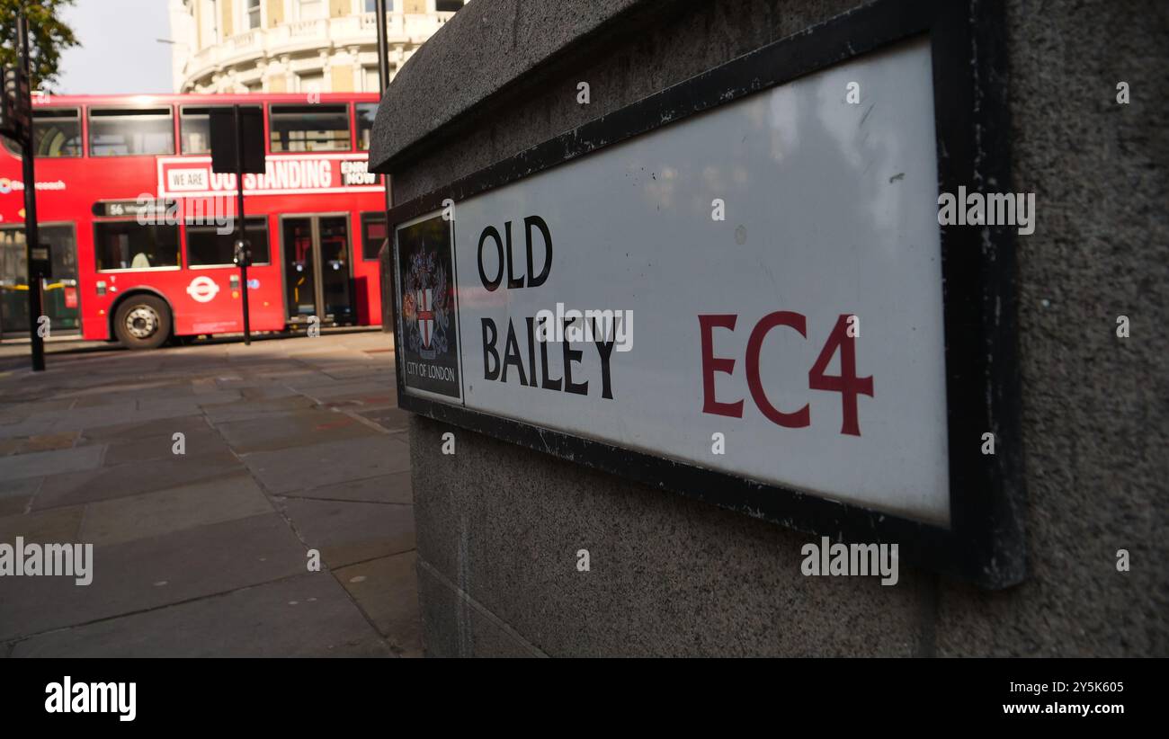 Street sign for Old Bailey, London Stock Photo - Alamy