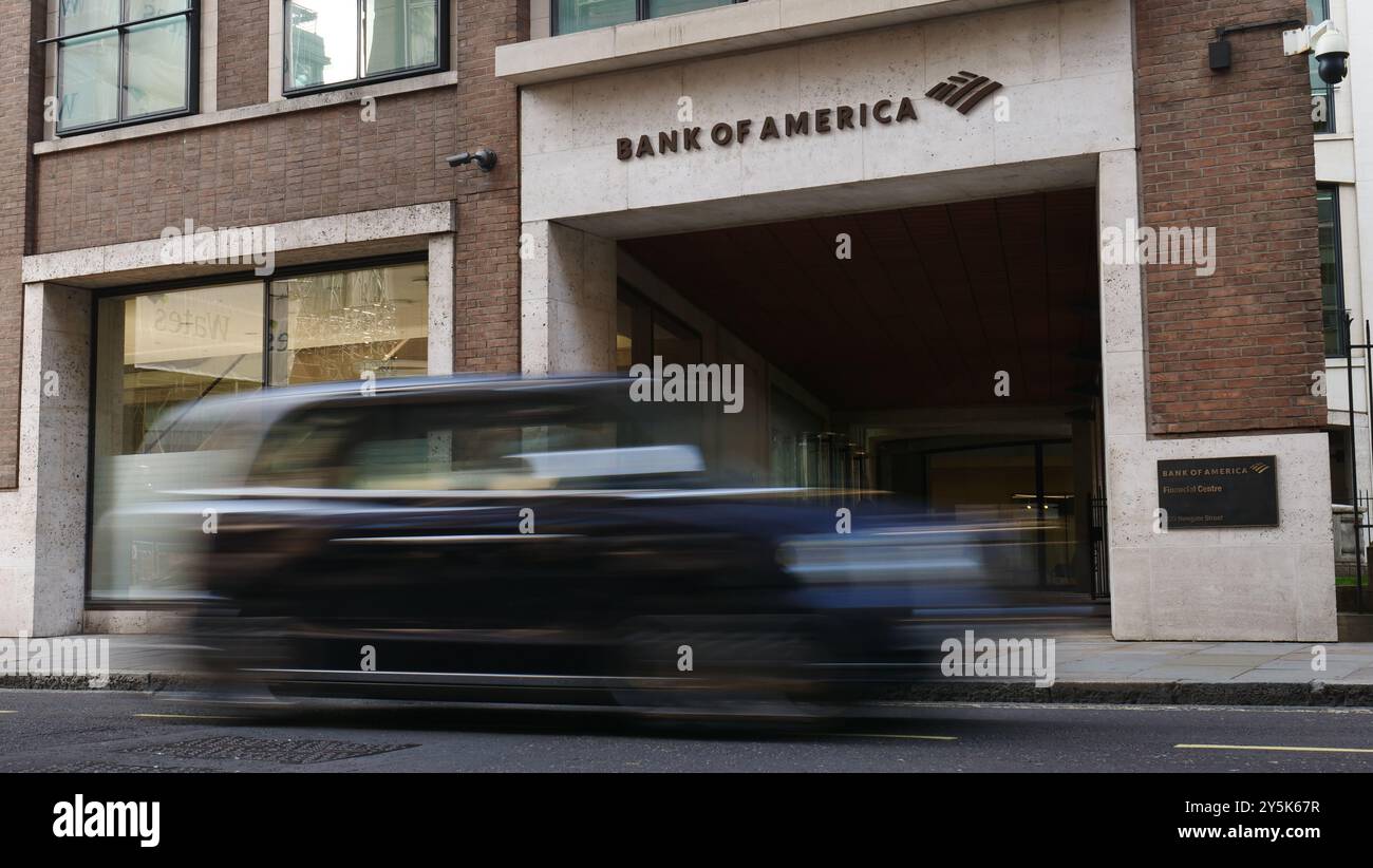 The Bank of America offices in King Edward Street, London Stock Photo ...