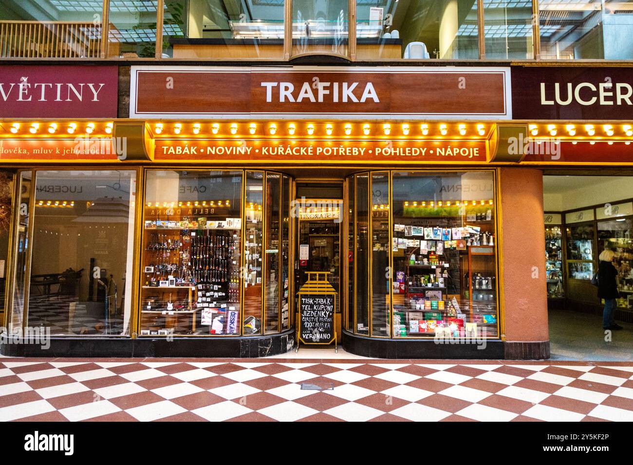Lucerna passage prague hi-res stock photography and images - Alamy