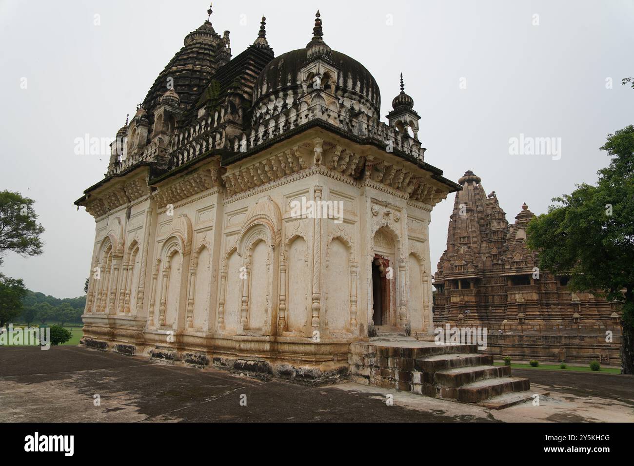 The Pratapeshwar Temple, part of the Khajuraho Group of Monuments in Chhatarpur, Madhya Pradesh ...