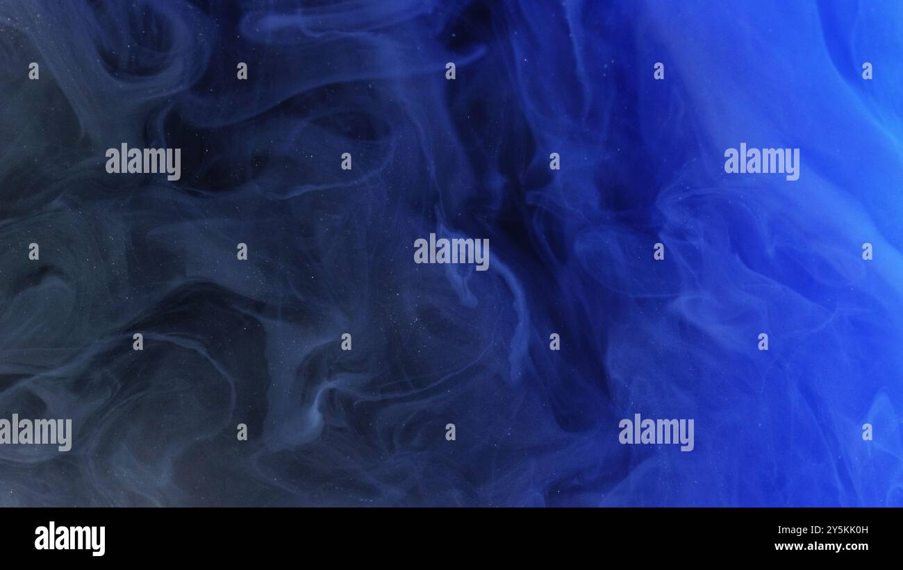 Blur mist cloud. Paint water splash. Defocused blue color glowing dust ...