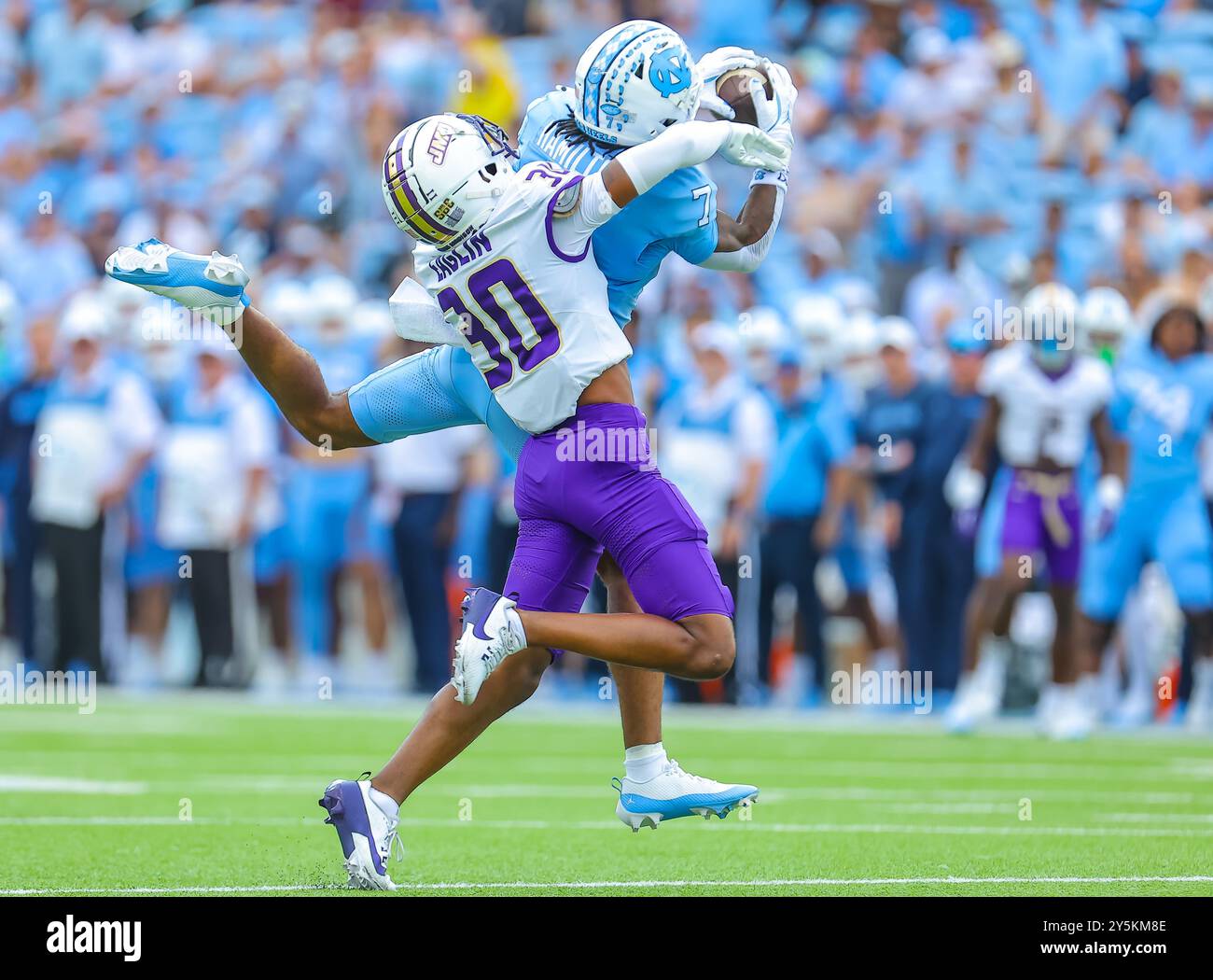 September 21, 2024: North Carolina freshman Christian Hamilton (7 ...