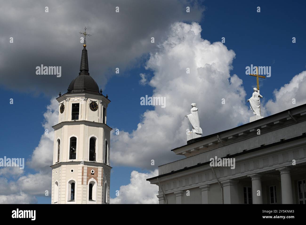 Vilnius Cathedral Bell Tower and Cathedral Basilica of St. Stanislaus ...