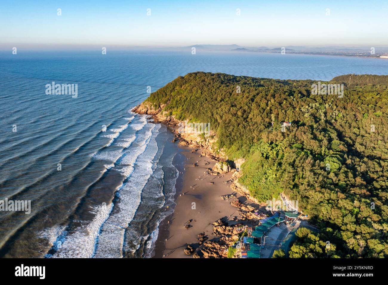 Early Morning Sunrise at the Beach of Sam Son Stock Photo - Alamy