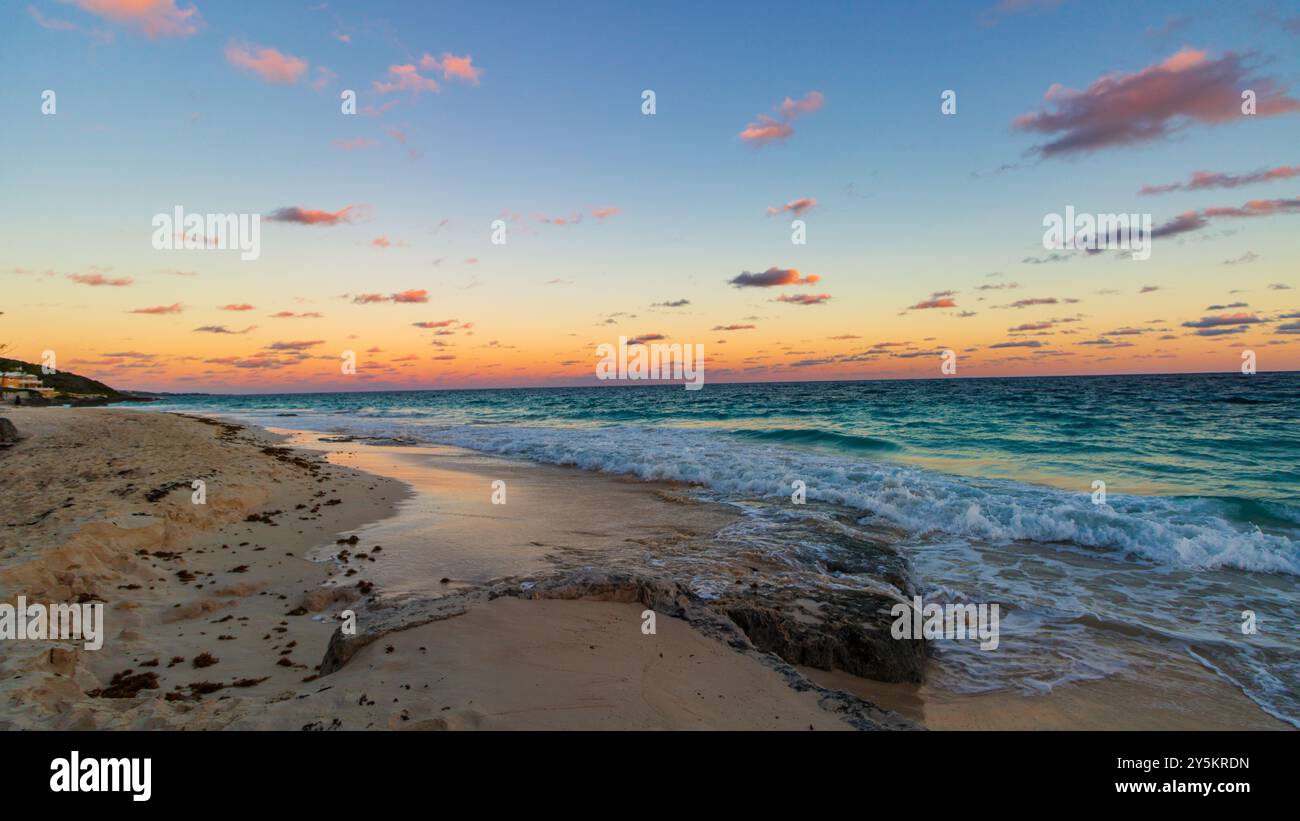 Horseshoe Bay Beach and Deep Bay Beach in Hamilton, Bermuda Stock Photo ...