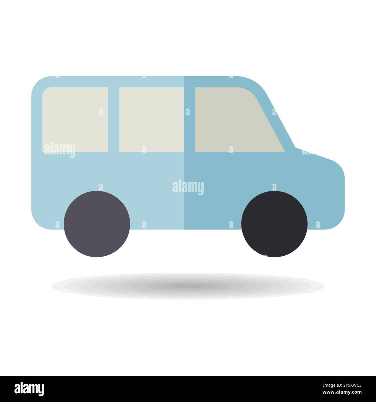 Airport shuttle minivan, shuttle bus vector icon. Graph symbol for ...