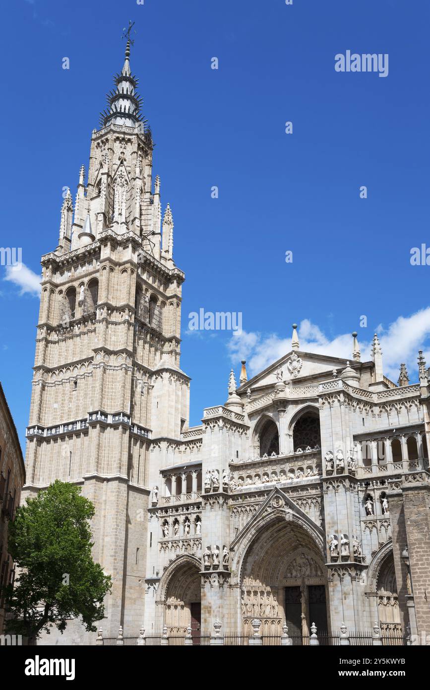 Gothic cathedral with impressive bell tower and detailed architecture ...