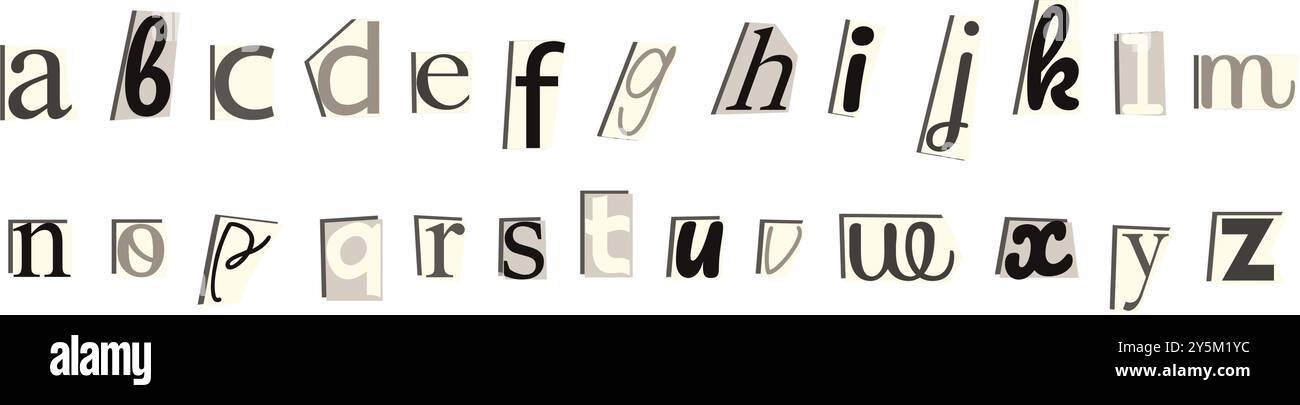 Paper cut out font letter hi-res stock photography and images - Alamy