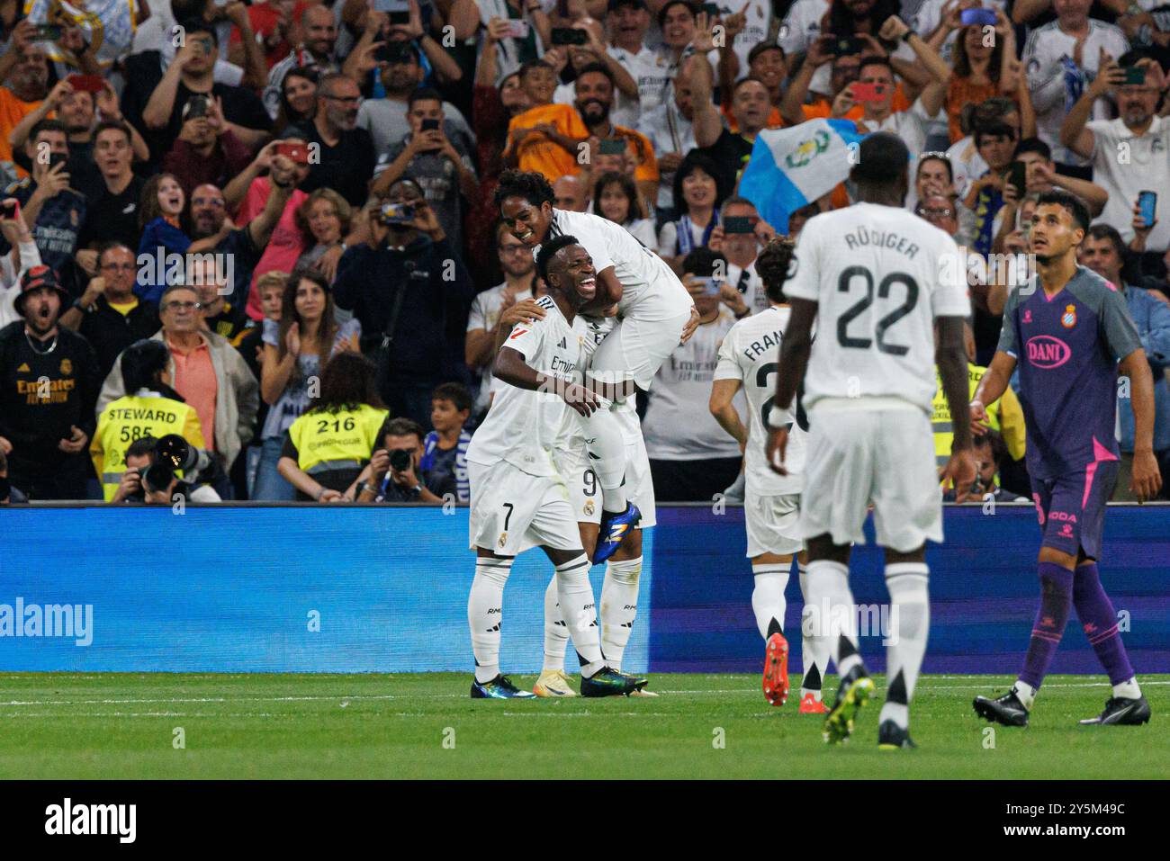 Kylian Mbappe, Vinicius Junior, Endrick seen celebrating after scoring ...