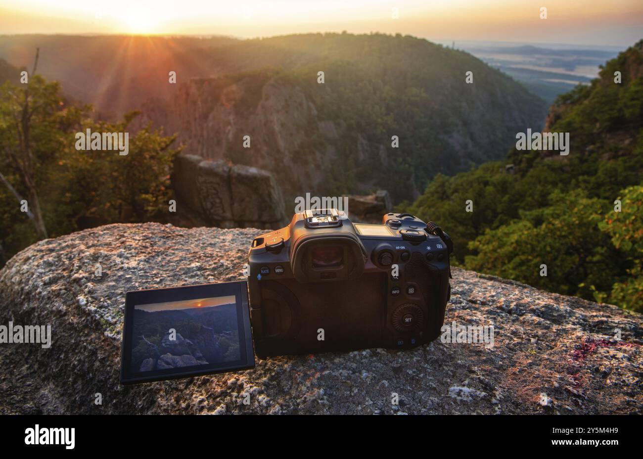 Hiking in the Bode Valley Harz mountains Stock Photo - Alamy