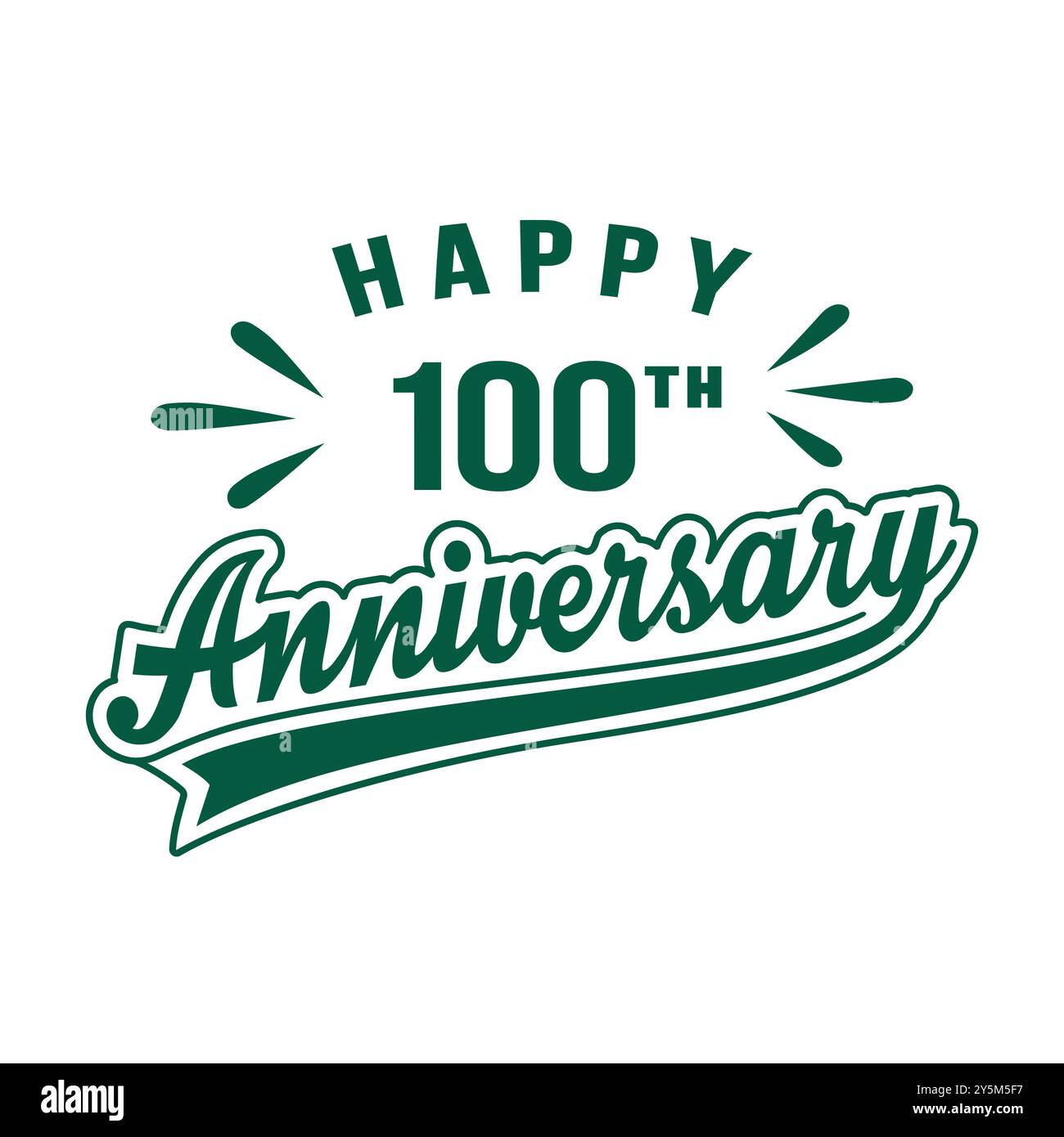 Happy 100th Anniversary. 100 years anniversary design. Vector and ...