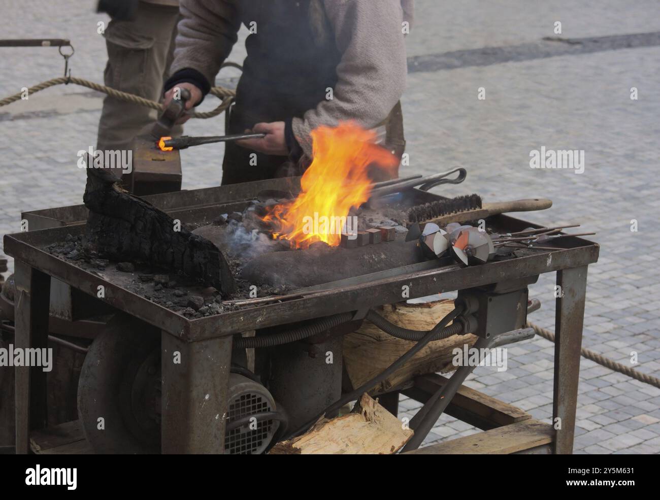 A blacksmith is a metalsmith who creates objects from wrought iron or ...