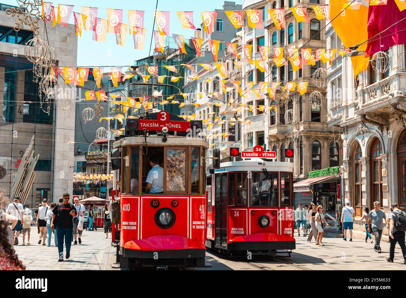 Istanbul nostalgic tramways hi-res stock photography and images - Alamy