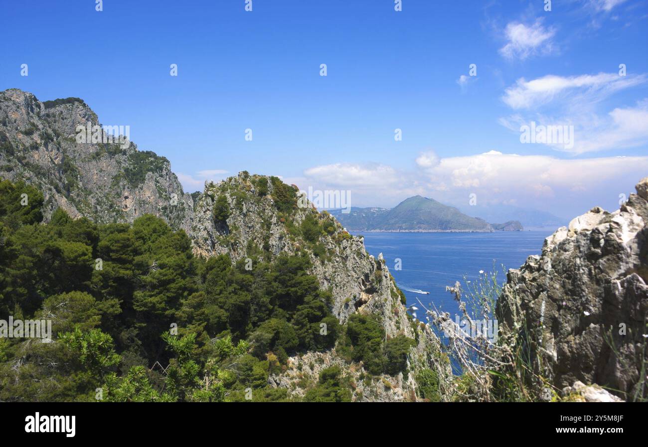 Capri is an island located in the Tyrrhenian Sea off the Sorrentine ...