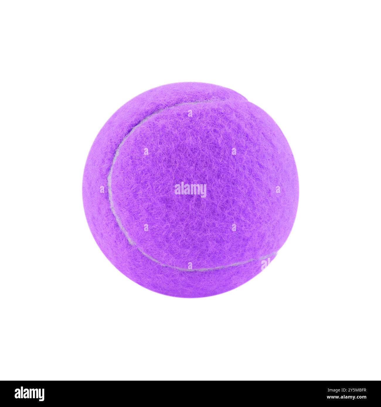 One violet tennis ball isolated on white Stock Photo - Alamy