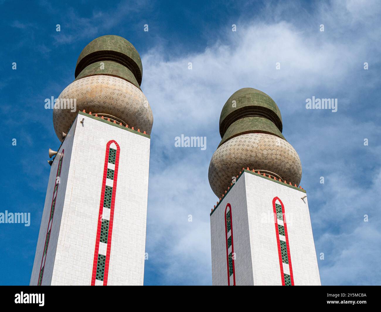Mosque of the Divinity, Dakar, Senegal - Dual Minaret shot Stock Photo ...