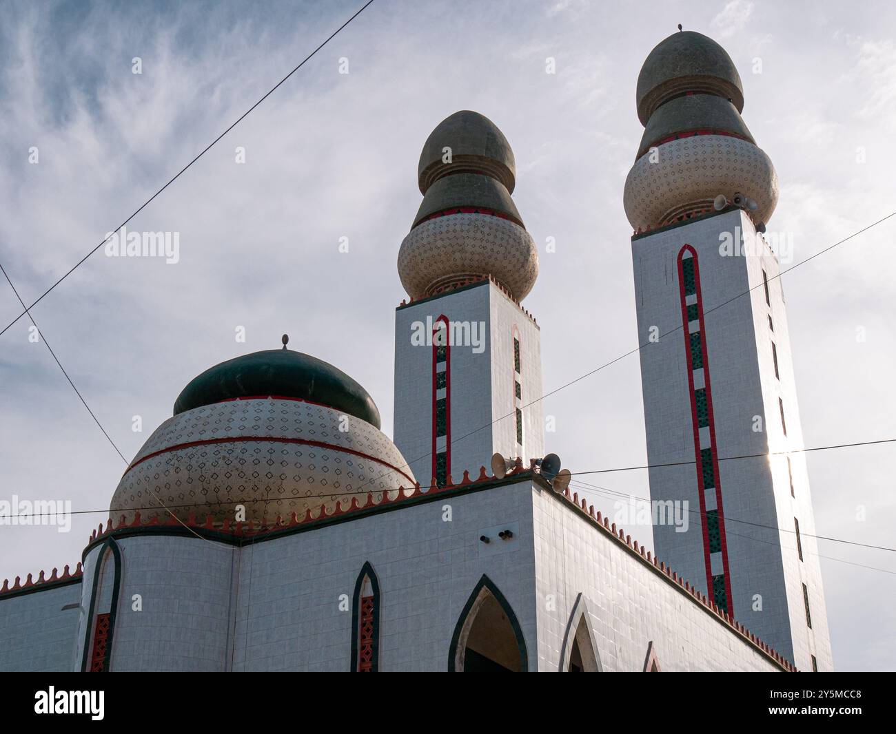 Mosque of the Divinity, Dakar, Senegal - Backside sunset shot Stock ...