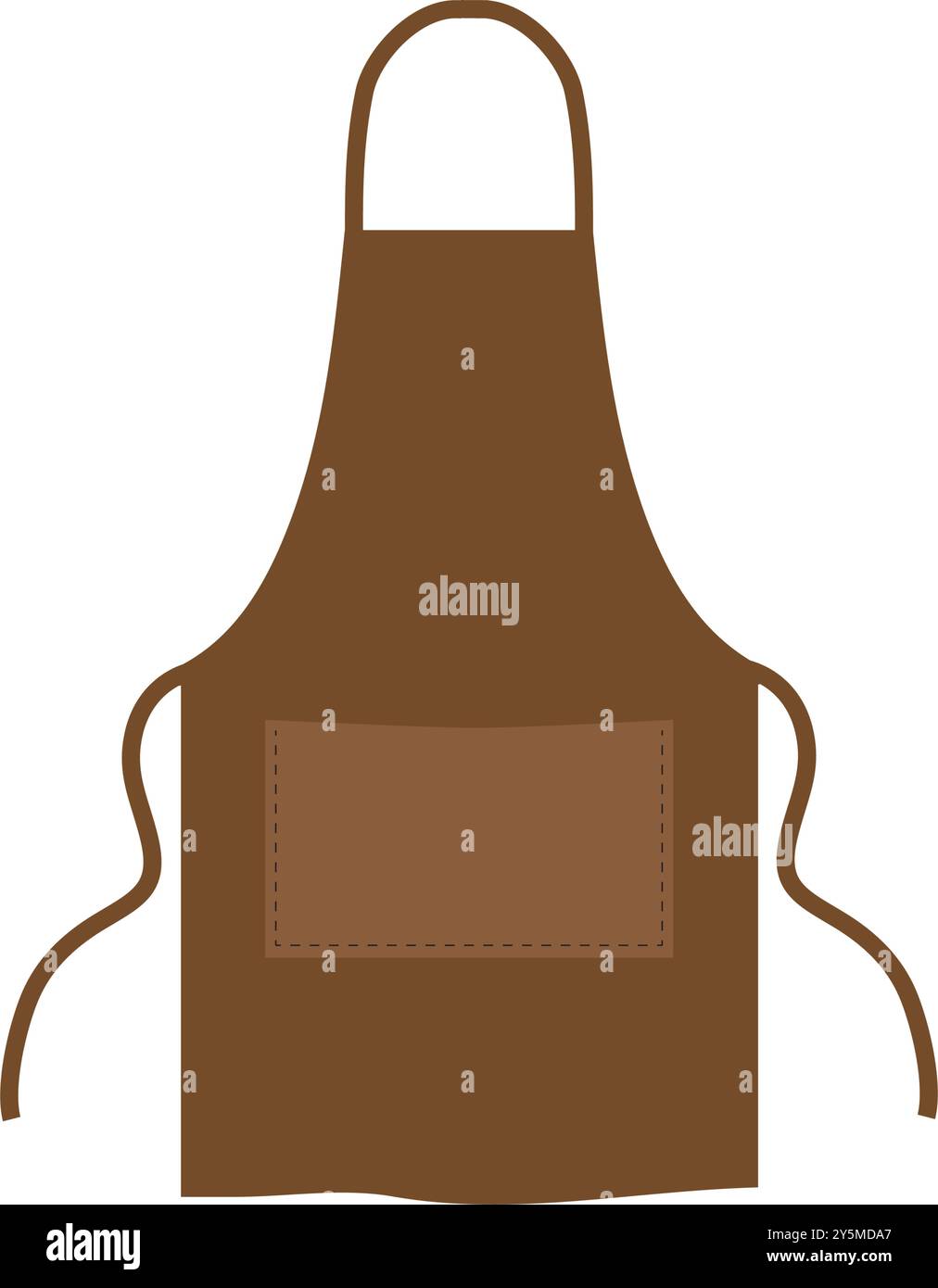 Apron mockup vector chef BBQ template cooking barbecue pocket. Kitchen ...