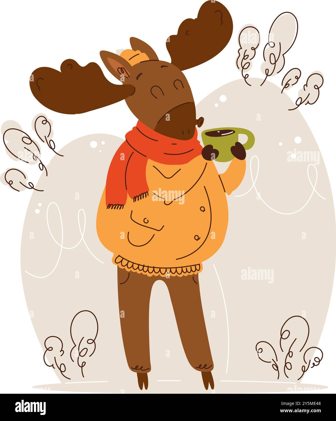 Enjoying relaxing time Stock Vector Images - Alamy