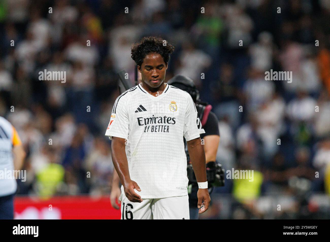 Endrick seen during LaLiga EA SPORTS game between teams of Real Madrid ...