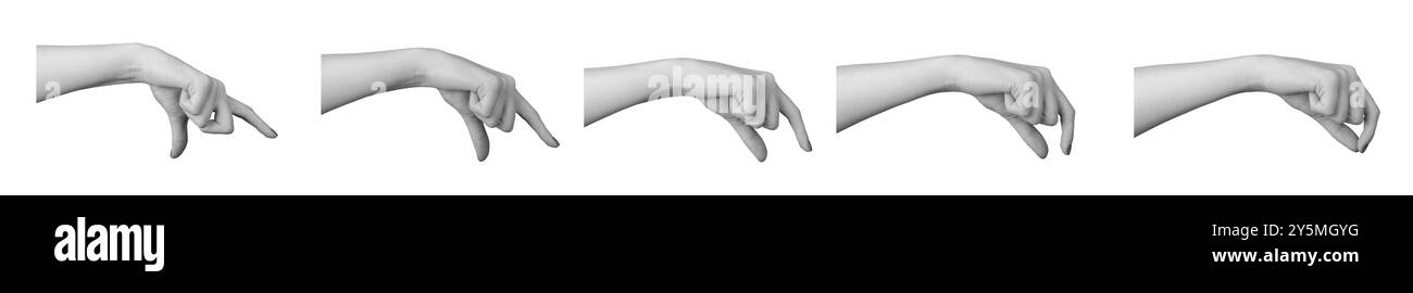 Hands holding something between two fingers, measuring sign from big ...