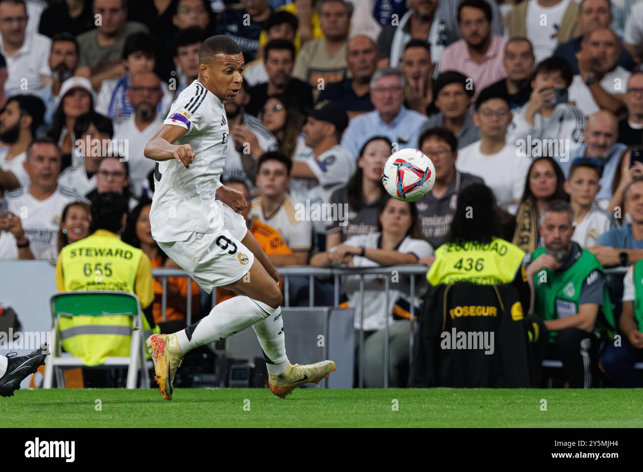 Kylian Mbappe seen during LaLiga EA SPORTS game between teams of Real ...