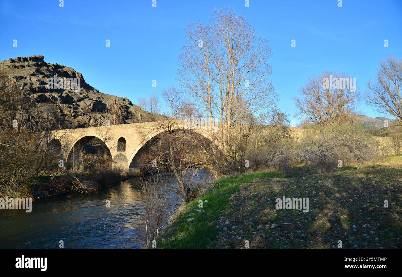 Located in Cankiri, Turkey, Akbas Bridge was built in the 20th century ...
