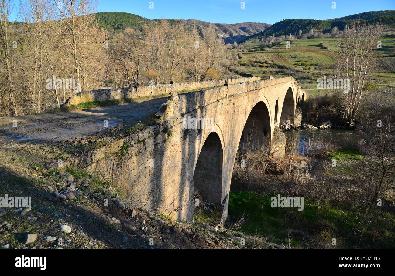 Located in Cankiri, Turkey, Akbas Bridge was built in the 20th century ...